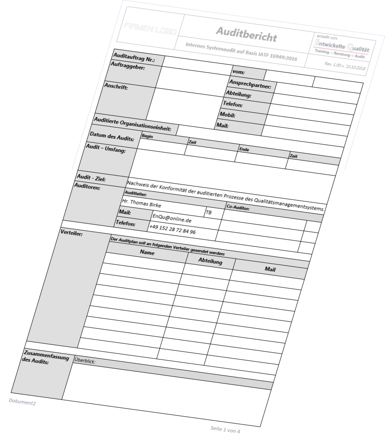 Audit Intro | Entwickelte Qualität